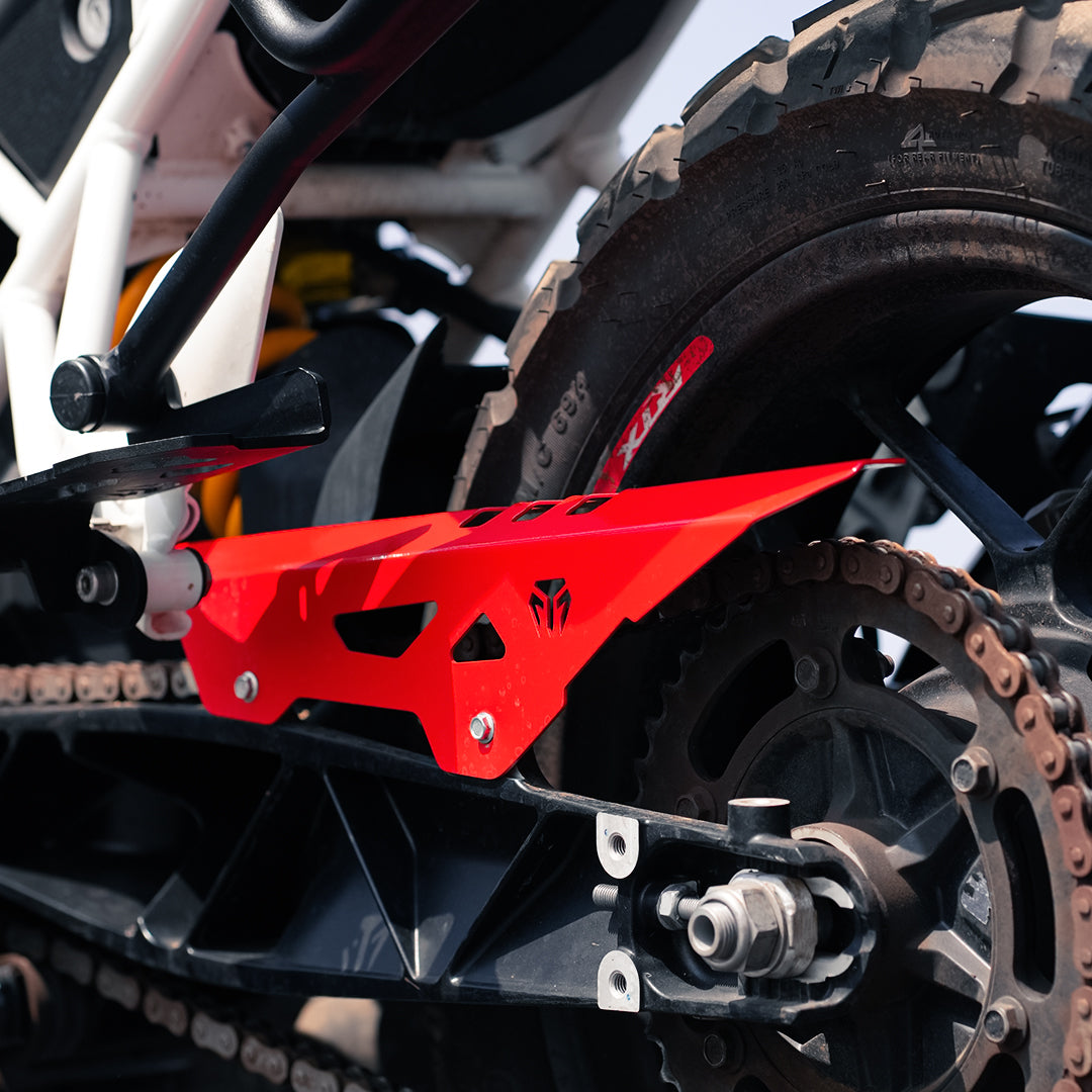 CHAIN GUARD (RED) FOR TVS APACHE RTX 300 – Moto Torque